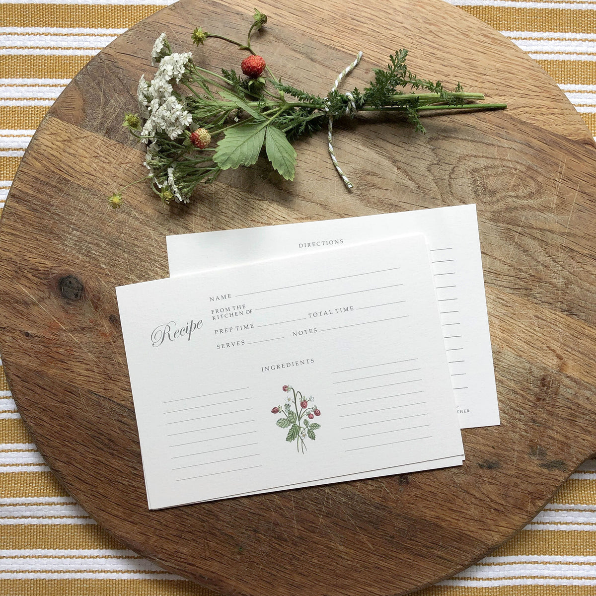 Wild Strawberry Recipe Card Set – Love One Another Paper Co.